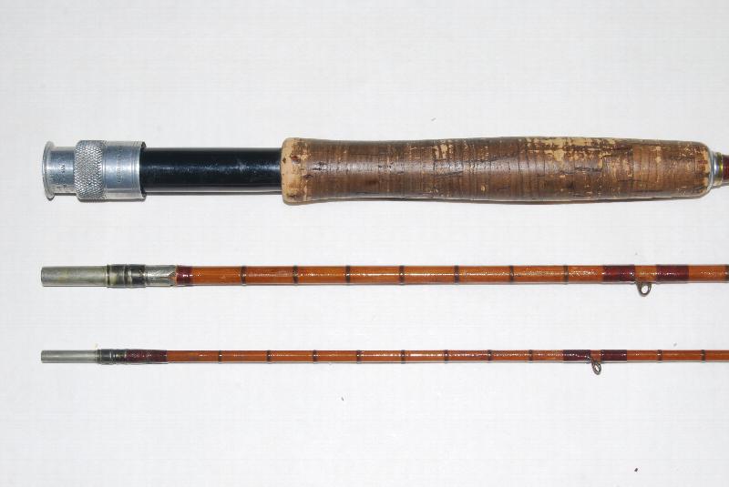 9'6" HARDY "DE LUXE" 3/1. [Tip down 1 in. per usual; 2nd tip missing] 5 ...