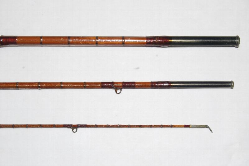 9'6" HARDY "DE LUXE" 3/1. [Tip down 1 in. per usual; 2nd tip missing] 5 ...