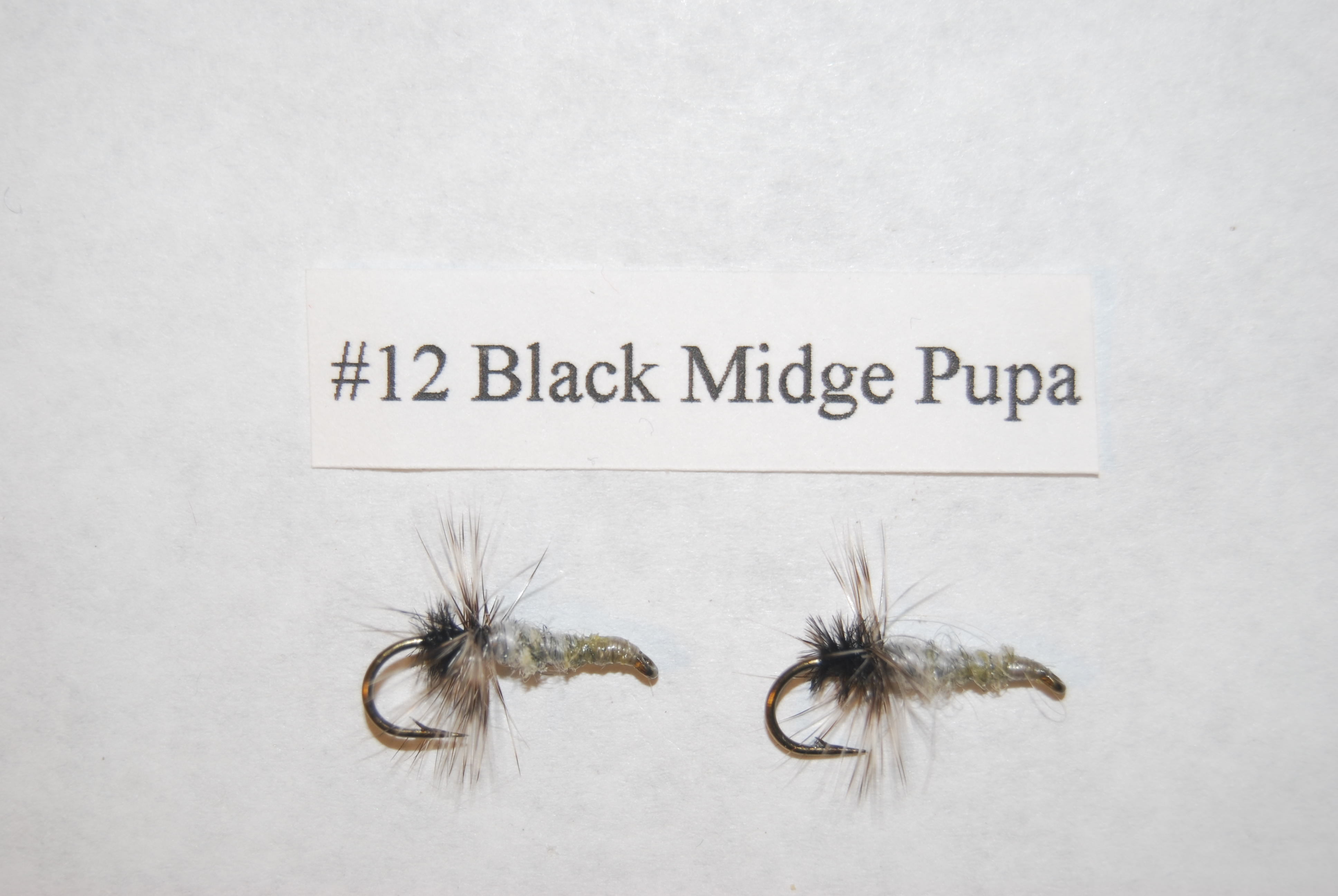 #12 Black Midge Pupa.